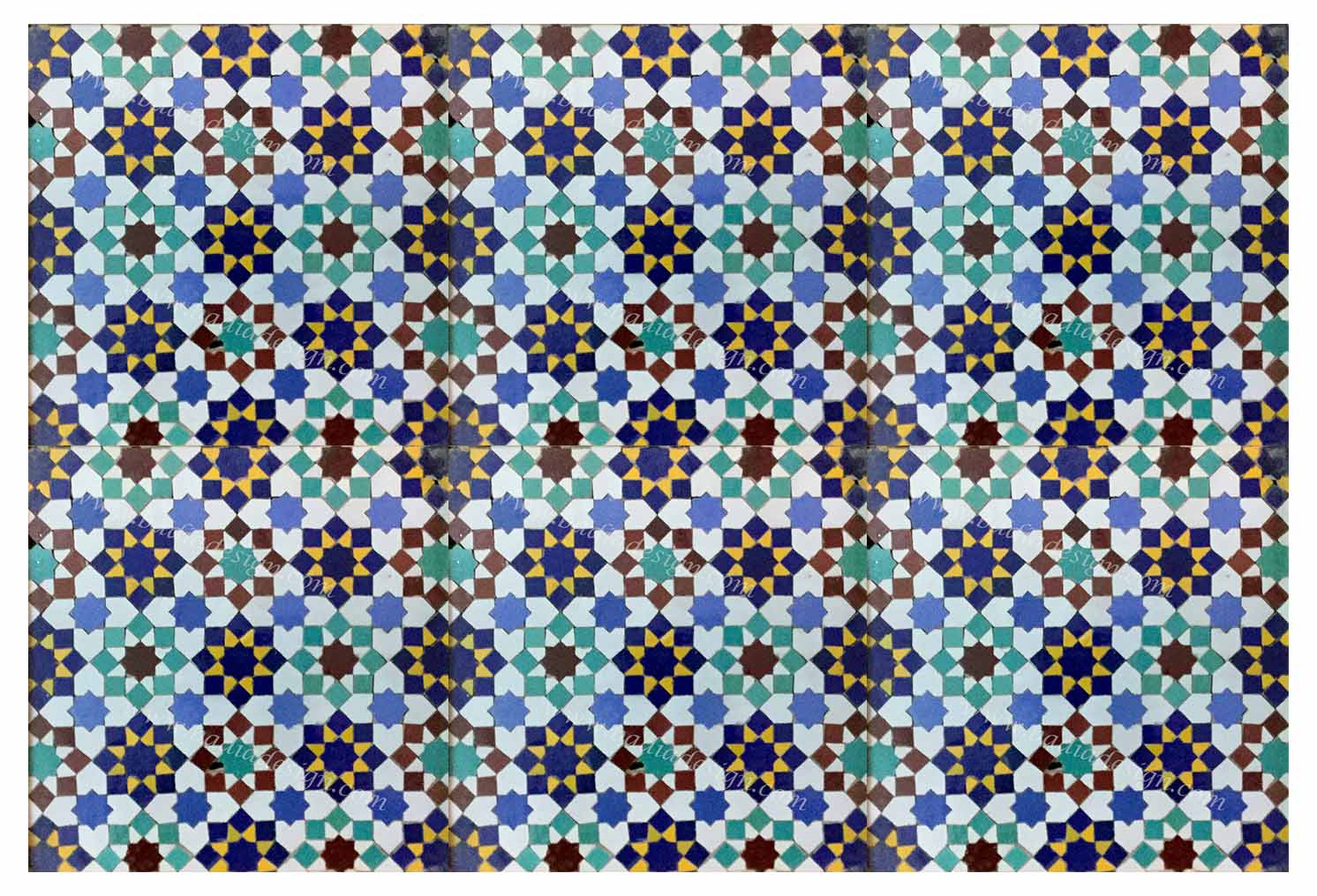 Moroccan Mosaic Glazed Tile from Badia Design Inc.