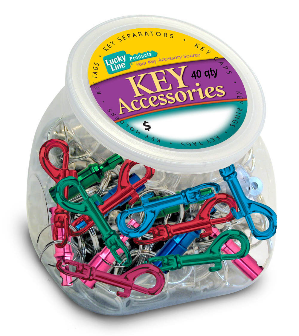 Colored Bolt Snaps - 40/jar, Assorted - Always Affordable Locksmiths Ltd