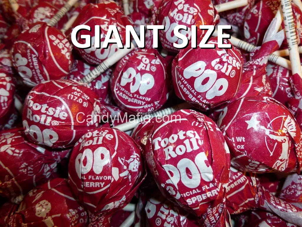 Giant Red Raspberry Tootsie Pops Red Raspberry 42 pops