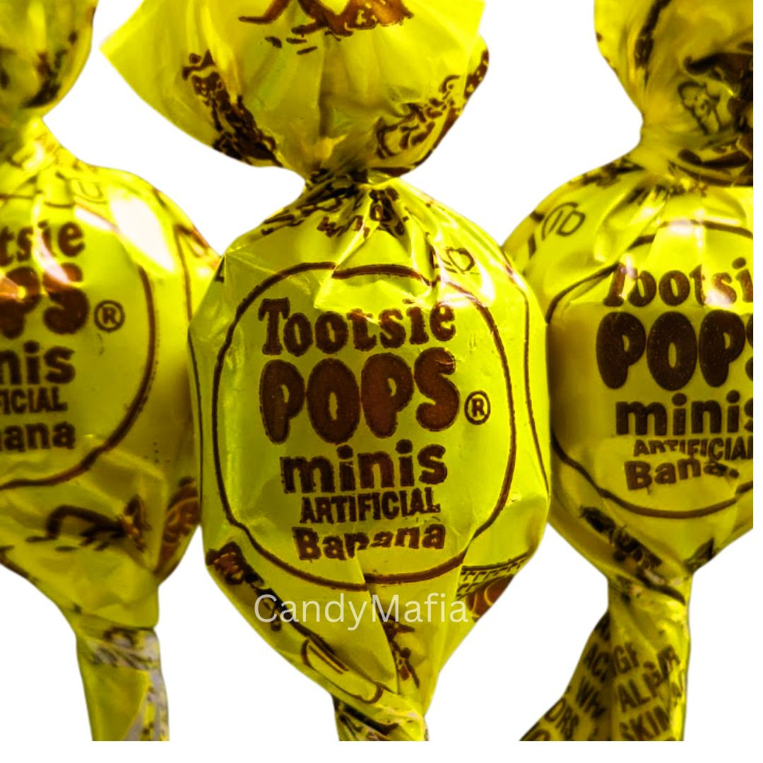 MINI Banana Tootsie Pops 30 pops Miniatures