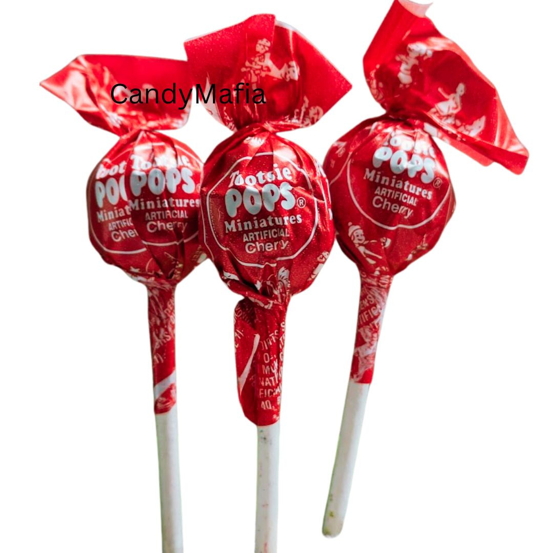 MINI CHERRY Tootsie Pops Mini Suckers 30 pops
