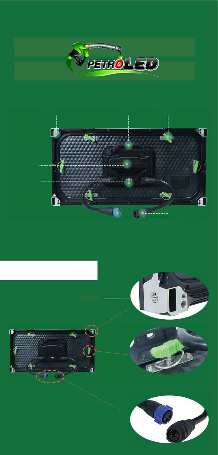 Outdoor Full Color LED Programmable Sign - Front Access - Double Sided ...