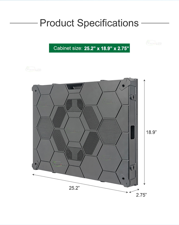 Digital LED Video Wall -56" x 100" - Petro LED Signs