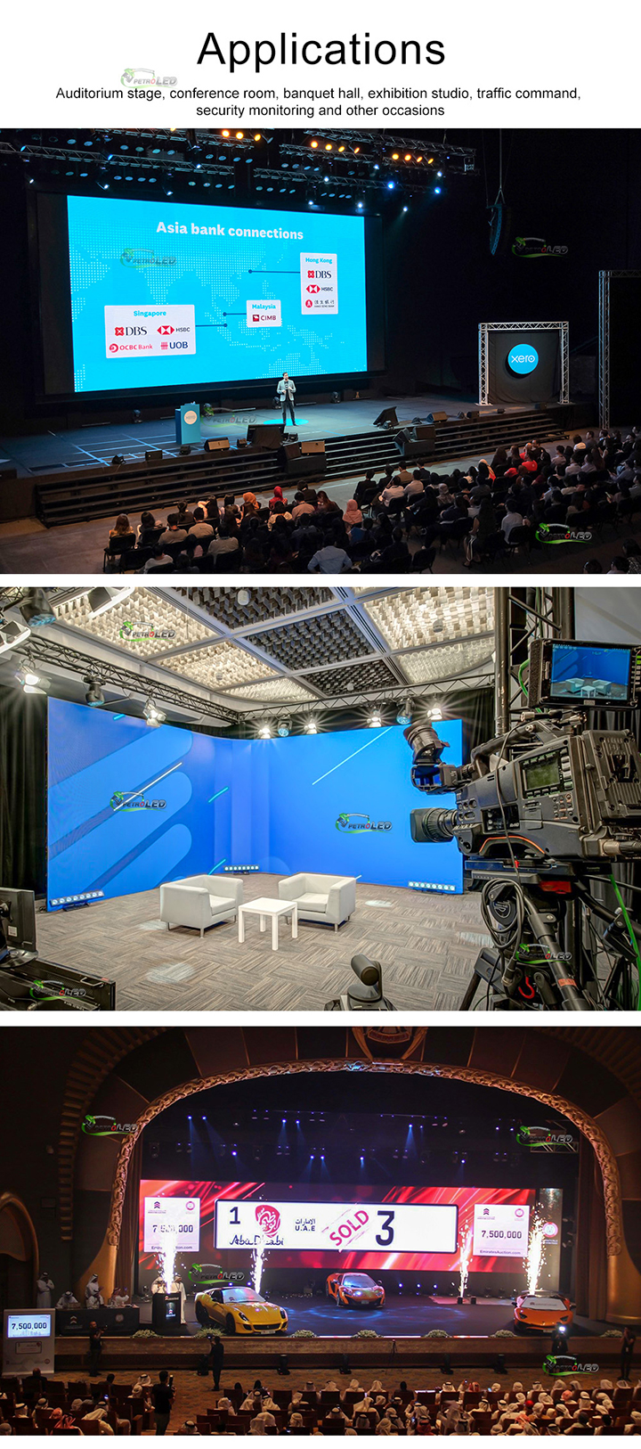 Digital LED Video Wall -56" x 100" - Petro LED Signs