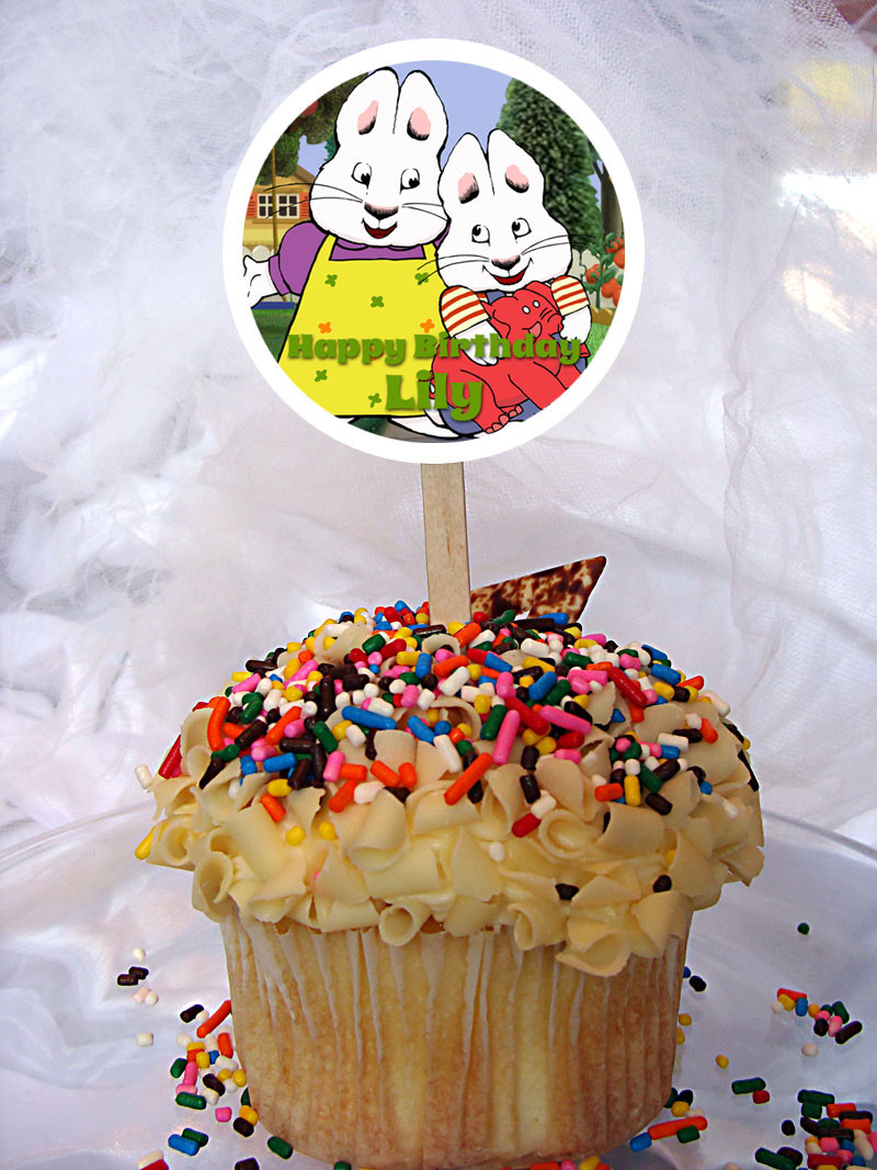 Max and Ruby Cupcake Toppers