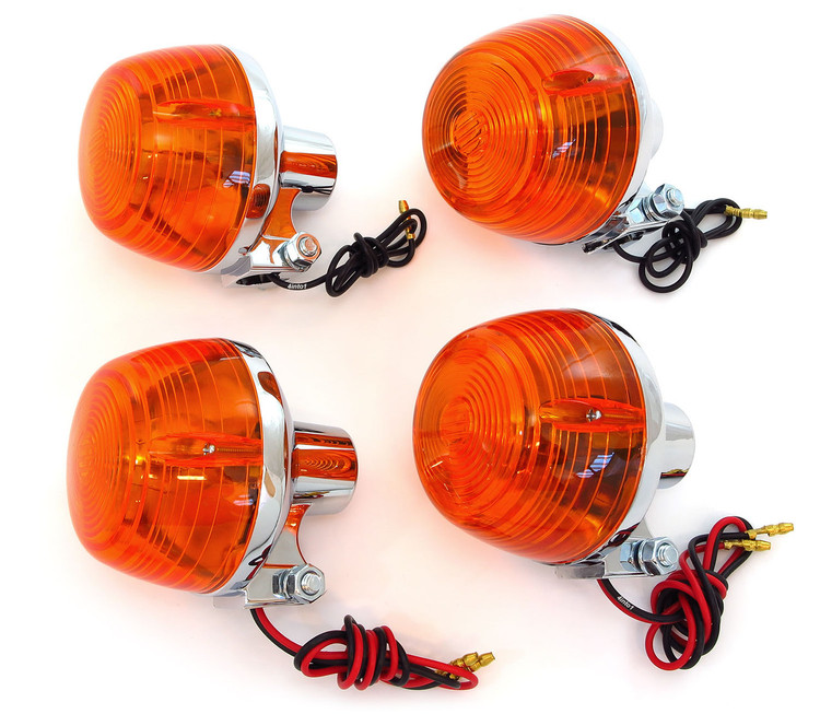Turn Signals - Front & Rear - Set of 4 - Honda CB100/125S/200/350/360 ...