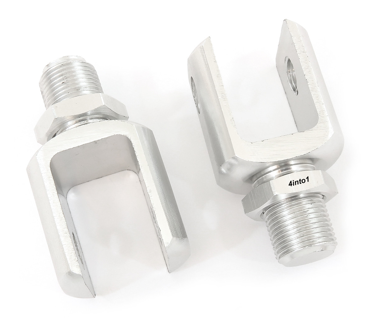 Remote Reservoir Shocks - Clevis Set - Silver