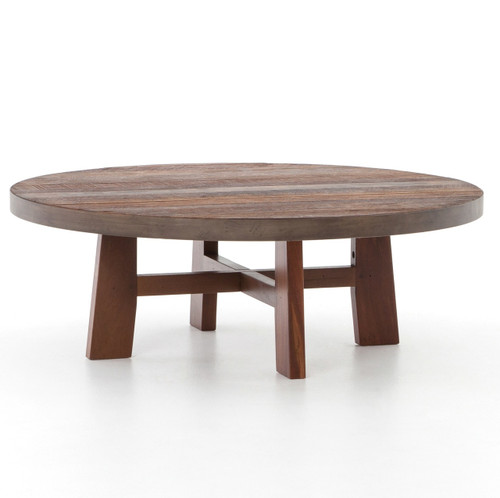 Ryan Reclaimed Wood Round Coffee Table 48