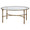 Vitya Gold Leaf Oval Glass Coffee Table | Zin Home
