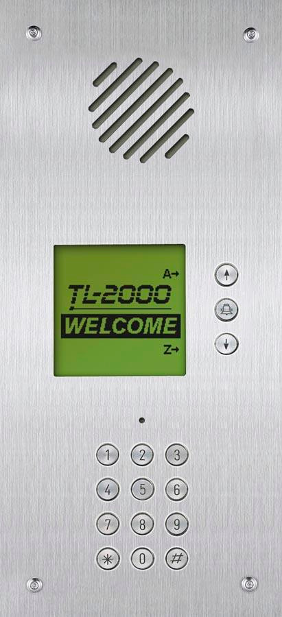 AiPhone TL-2000 MULTI-TENANT TELEPHONE DOOR ENTRY SYSTEM, Part# TL-2000