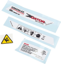 Greenlee DECAL KIT ~ Part# 52182