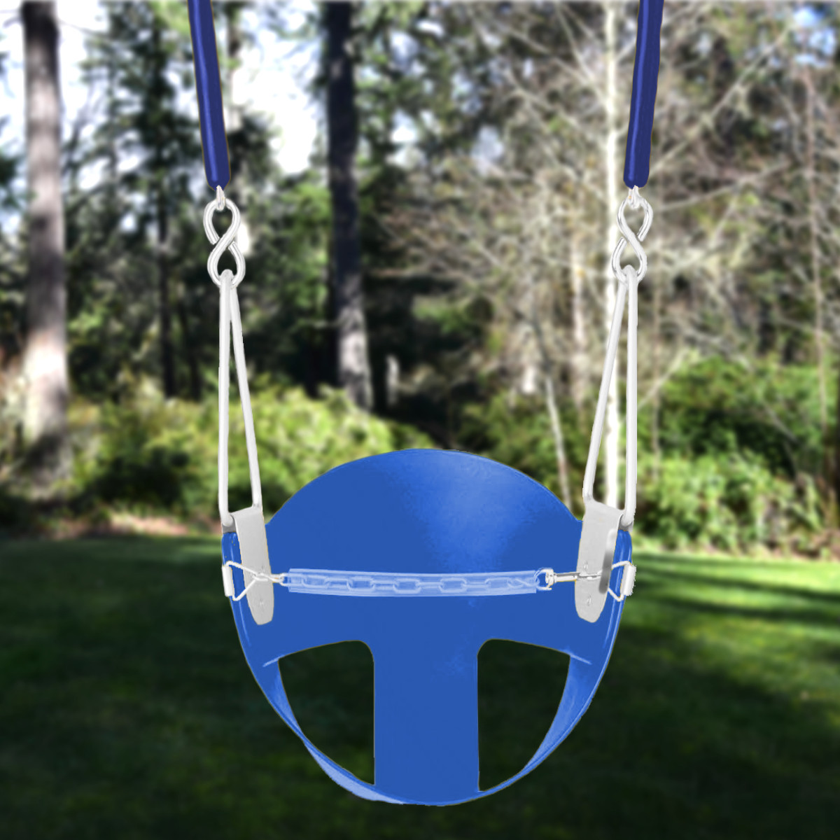 CoPoly Half Bucket Swing with 8'6" Soft Grip Chain - SwingSetMall.com