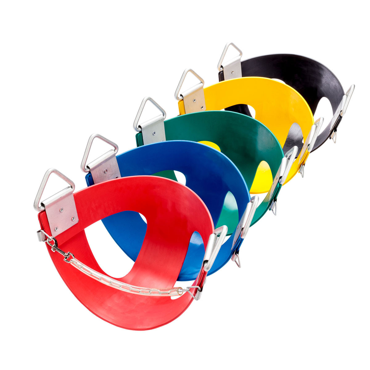 Commercial Half Bucket Swing with 5'6" Soft Grip Chain - SwingSetMall.com