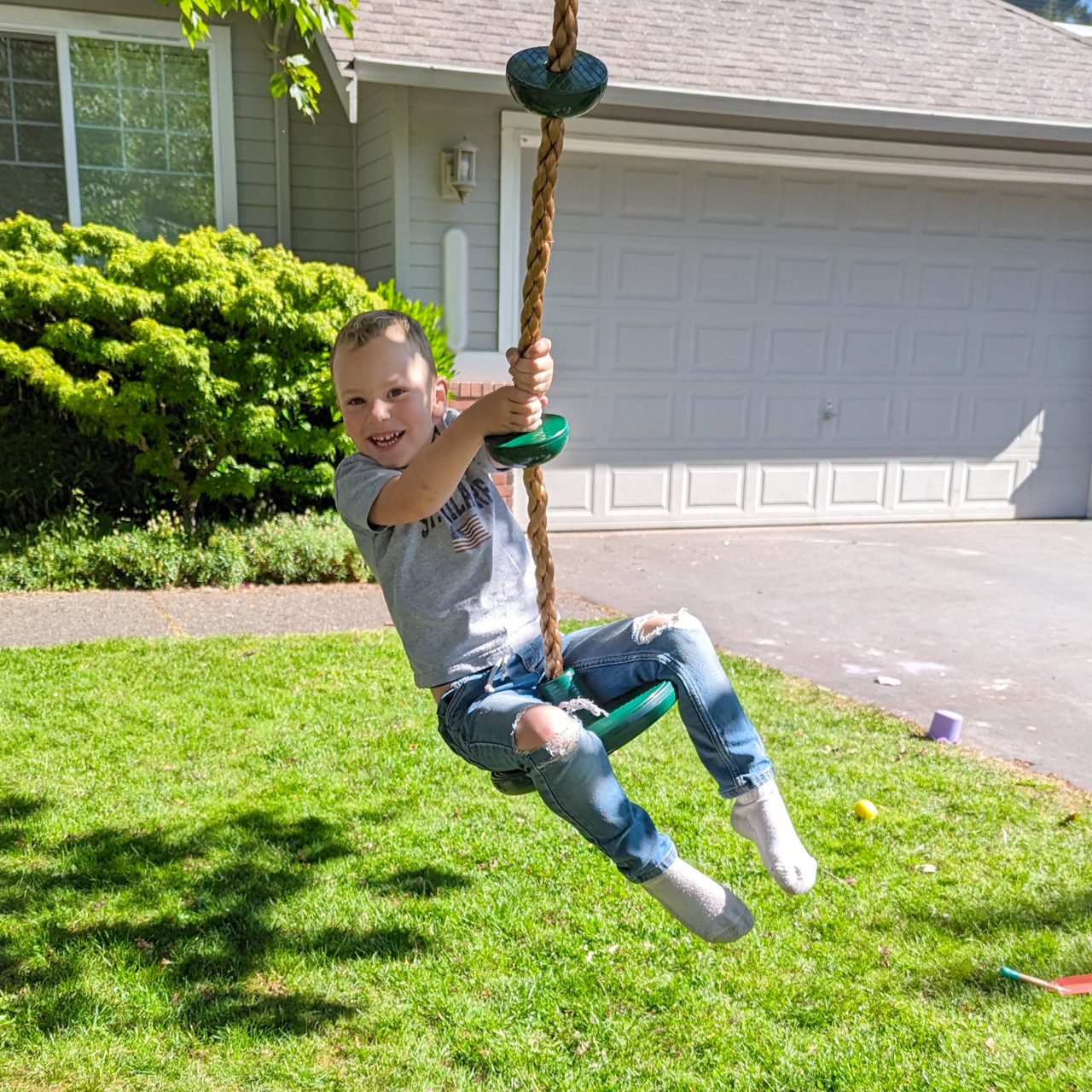 Cyclone Disk Swing with 4-Step Climbing Rope - SwingSetMall.com