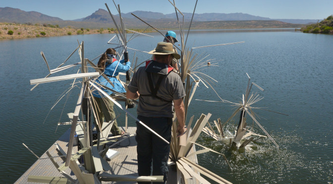 Fishiding artificial fish habitat structures