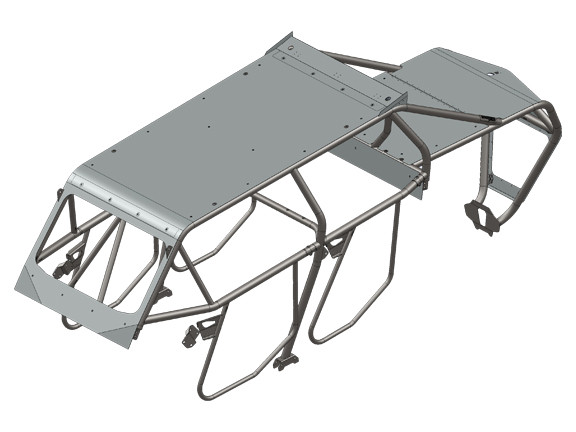 Polaris RZR XP 1000 4: MX1-4 Roll Cage System | Magnum Offroad