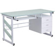 Frosted glass top desk store