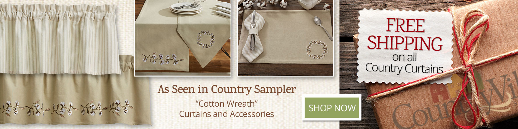 Country Village Shoppe: Country Curtains & Farmhouse Decor and Curtains
