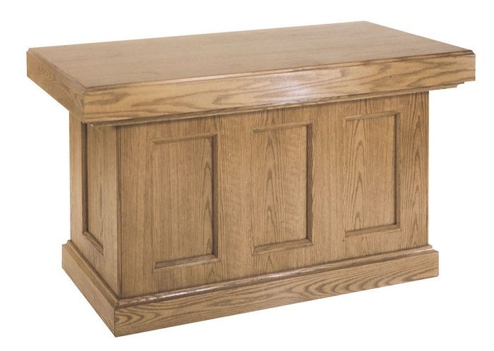 Wooden Altar with Recessed Panels ~ 419 - St. Jude Shop, Inc.