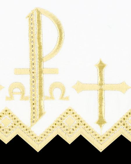 Gold Silk Embroidered Polyester 5 inch Depth Altar Cloth, 1808 - St ...