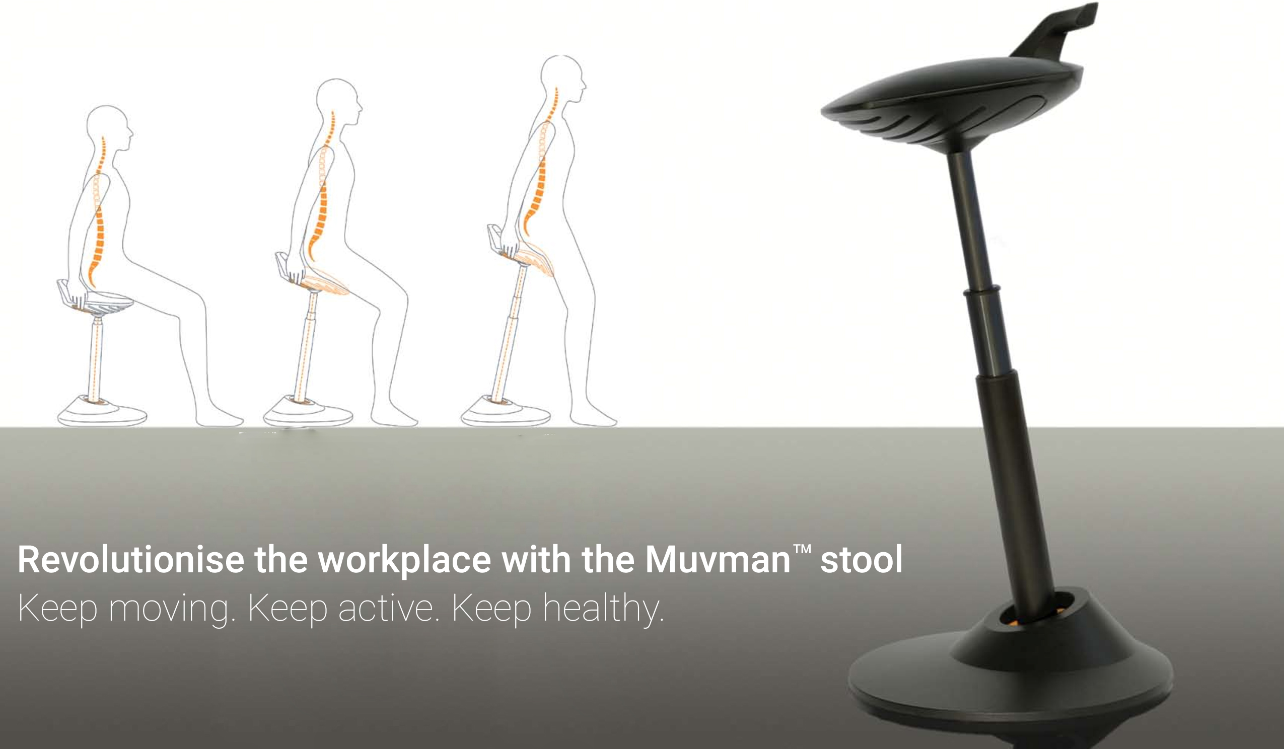 Revolutionise the workplace with the Muvman stool. - Think Furniture