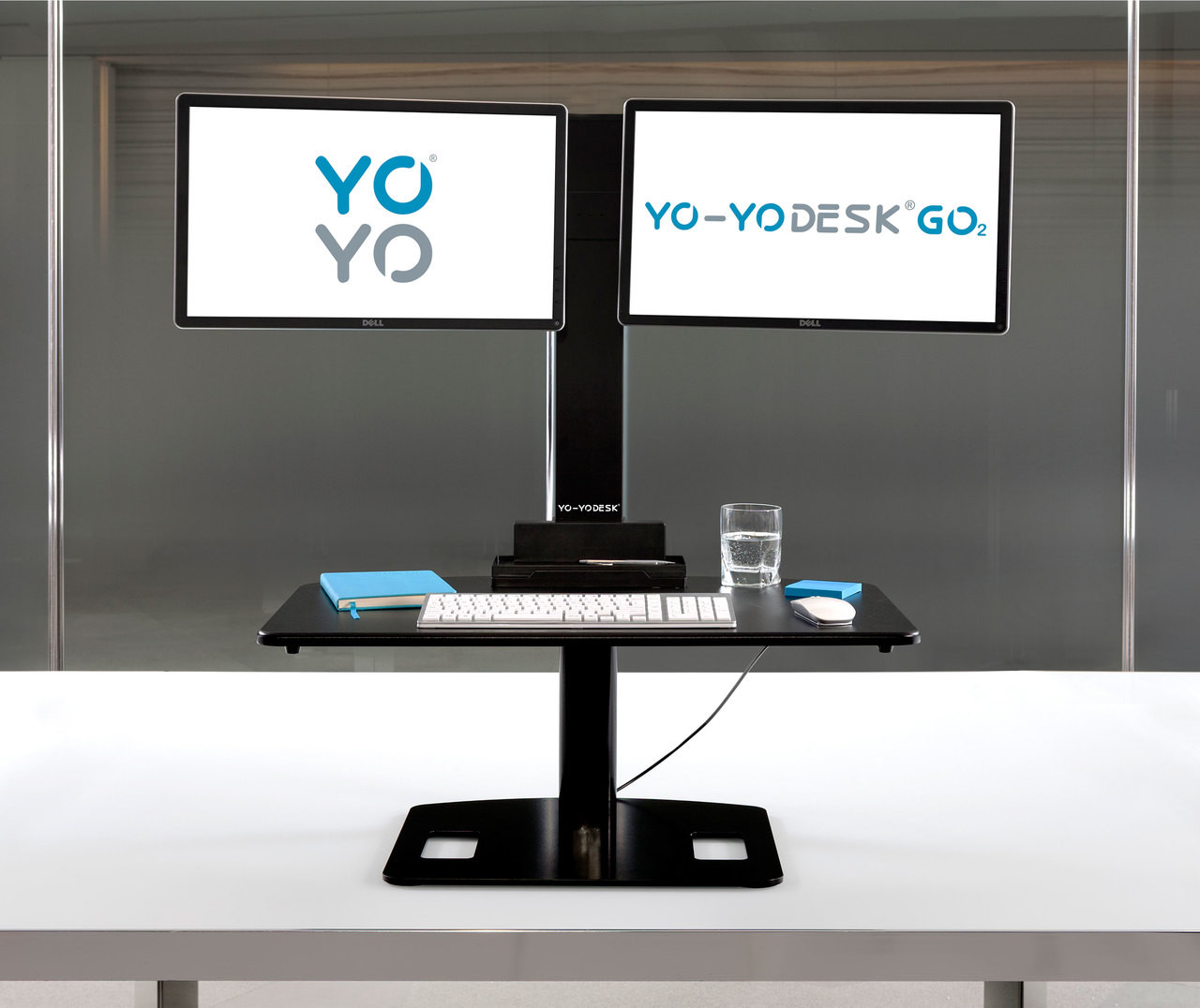 Yo-Yo Desk GO 2 - Dual Screen Sit Stand Desk
