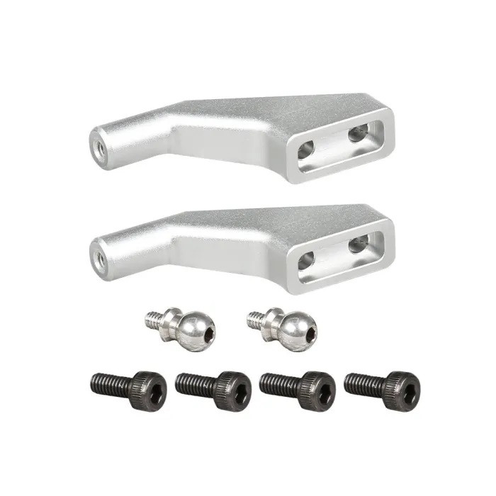[OSHM4010S] OMP M4 - Main Rotor Grip Arm Set - Silver - M4