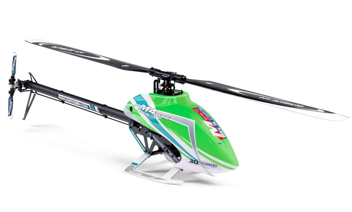 OMP M4 Max RC Helicopter Frame and Motor Kit GREEN