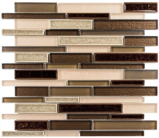 Glass Tile, Bella Muro Series. Mauve Mocha
