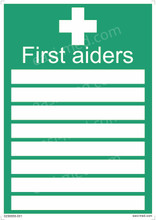 First Aiders Sign - First Aiders Sign - Ensuring Safety and Quick ...