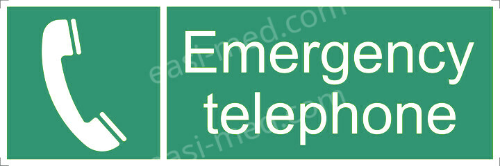 Emergency Telephone Sign 300 x 100 - Enhance Safety with our Emergency ...