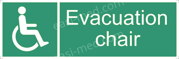 Evacuation Chair Sign 300 x 100 - Enhance Safety with Evacuation Chair ...