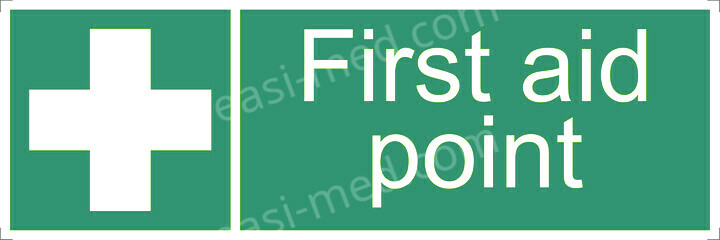 First Aid Point Sign 300 x 100 - Essential First Aid Point Sign - 300 x ...
